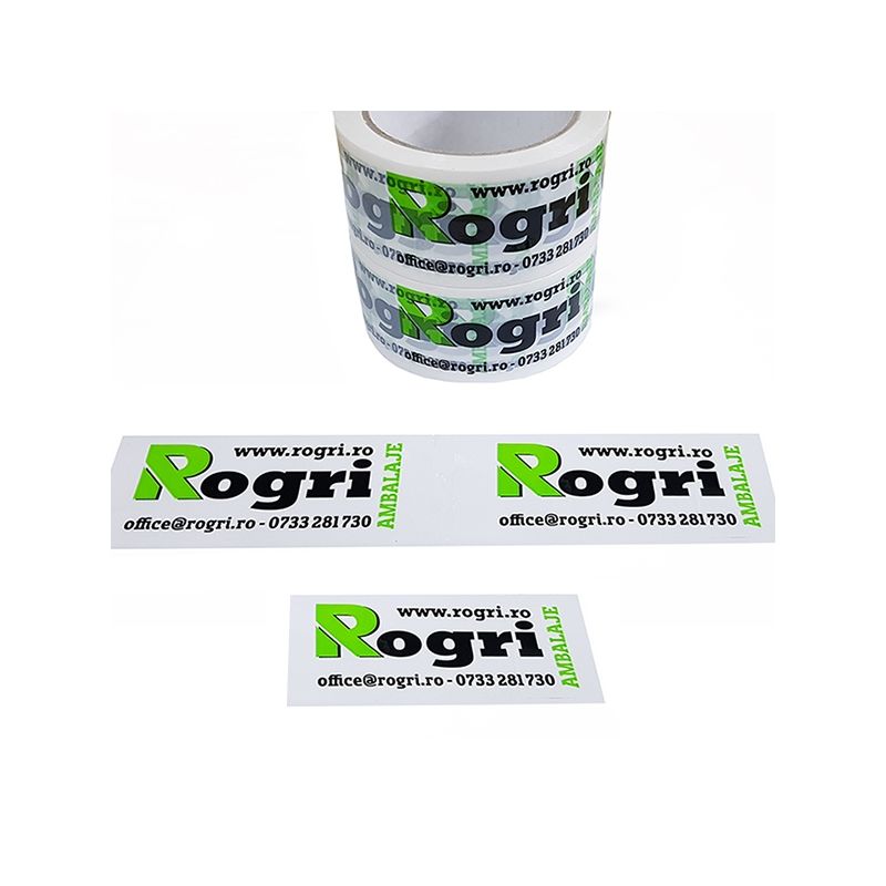 Banda adeziva personalizata pret 6,24 Lei - Rogri.ro